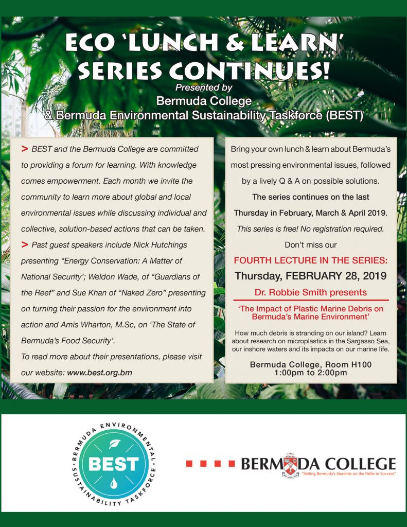 BEST Bda Coll poster #4 14-2-19 | BEST - Bermuda Environmental ...